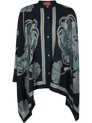 La DoubleJ Placée" Foulard Shirt - Blue