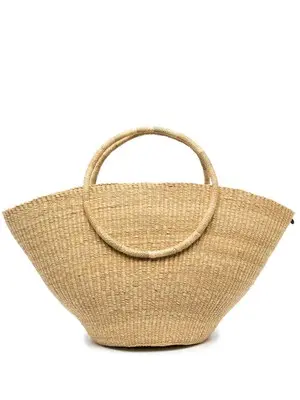 Muuñ Lune Straw Shoulder Bag
