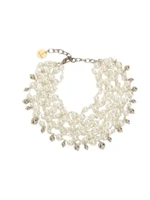 GNECCHI SILVIA Miru" Pearl And Metal Necklace - Metallic
