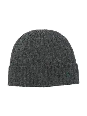 Polo Ralph Lauren Wool Blend Beanie Gray