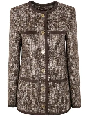 GOLDEN GOOSE Journey Long Boxy Jacket - Brown