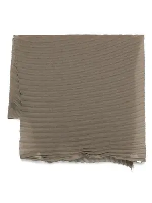 Issey Miyake Pleated Silky Wool Stole - Green