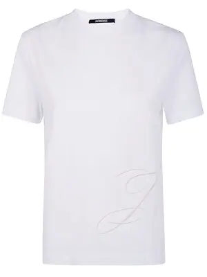 Jacquemus Le Tshirt J" Short-sleeve T-shirt - White