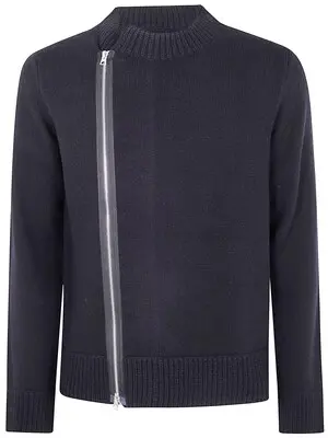 Sacai Wool Knit Blouson - Black