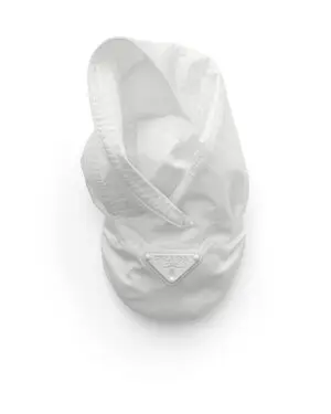 Prada Foldable Re-nylon Bucket Hat - White