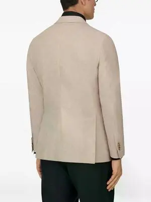 Boggi Milano Mélange Linen And Cotton Jacket - Neutrals