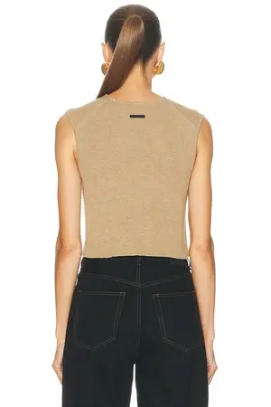 Fear Of God Signature Rib Knit Cropped Rib Top