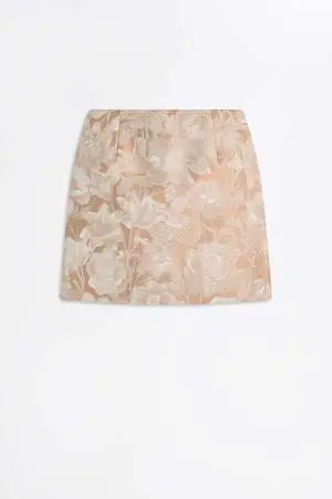 Scanlan Theodore Floral Damask Mini Skirt