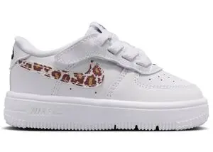 Nike Force 1 Low Easyon Leopard Sneakers - White/black