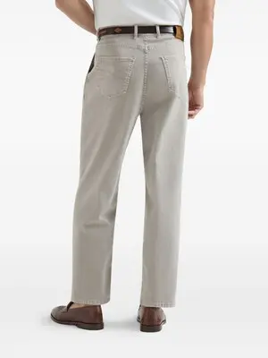 Brunello Cucinelli Cotton Trousers - Grey