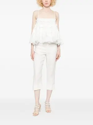 Zimmermann Alchemy Cotton Lace Tiered Top