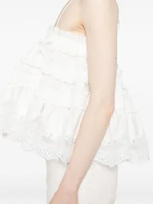 Zimmermann Alchemy Cotton Lace Tiered Top