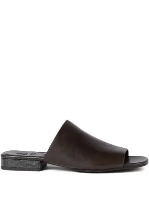 Brunello Cucinelli Leather Flat Sandals