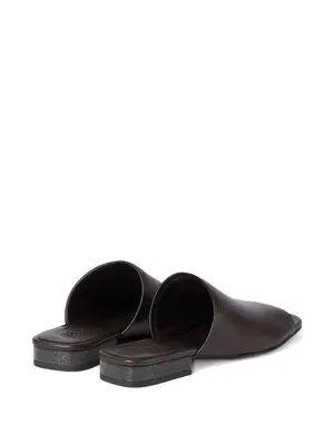 Brunello Cucinelli Leather Flat Sandals