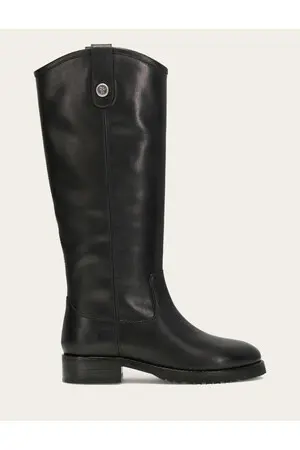 Frye Black Lug Boots For Women
