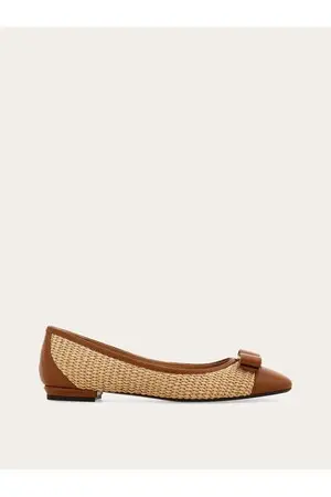 Ferragamo Raffia Flats For Women