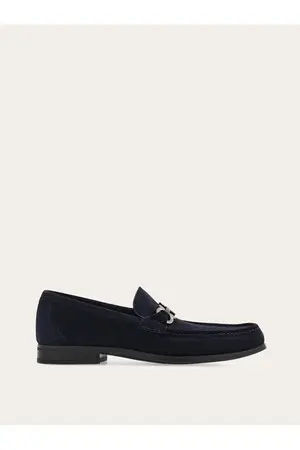 FERRAGAMO Gancini Ornament Loafer - Navy