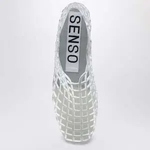 Senso Rubber Mesh Ballerinas - White