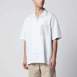 Jacquemus Romarin Short-sleeve Cotton Shirt - Light Blue