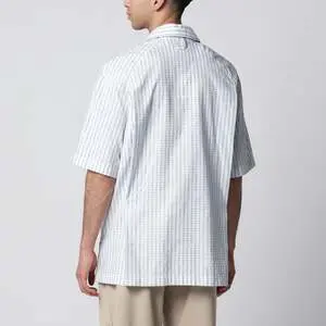 Jacquemus Romarin Short-sleeve Cotton Shirt - Light Blue