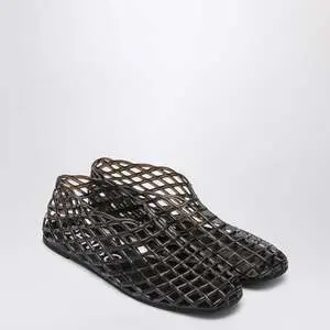 Senso Rubber Mesh Ballerina Flats - Black