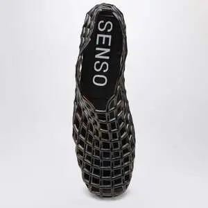 Senso Rubber Mesh Ballerina Flats - Black