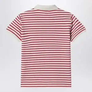 GOLDEN GOOSE Striped Polo Shirt With Logo Embroidery