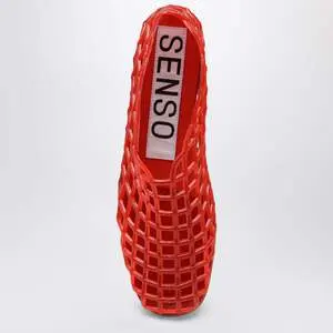 Senso Rubber Mesh Ballerinas - Red