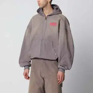WILLY CHAVARRIA Graphite Zip-up Hooded Jacket