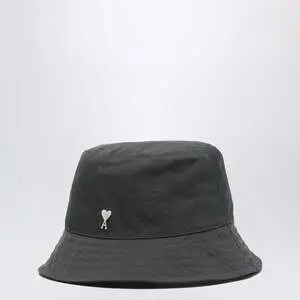 AMI Paris De Coeur Bucket Hat - Grey
