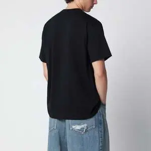 A BATHING APE T-shirt With Logo Print - Black