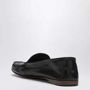 Versace Loafers In Calf Leather - Black