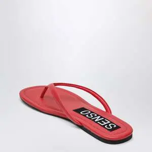 Senso Leather Nora Slides - Red