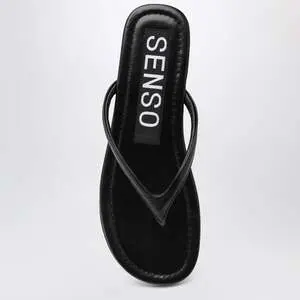 Senso Ebony Leather Nora Slides - Brown