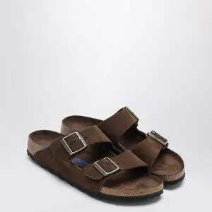 BIRKENSTOCK Arizona Suede Slides With Soft Footbed - Brown