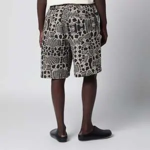 BRAIN DEAD Skull Climber Cotton Shorts - Multicolor