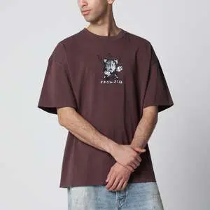BRAIN DEAD Cotton T-shirt With Logo Print