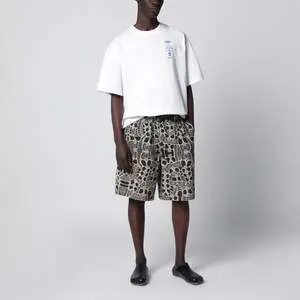 BRAIN DEAD T-shirt With Logo Prints
