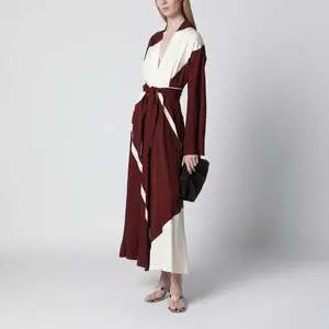 Alberta Ferretti Printed Viscose Twill Dress - Brown