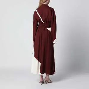 Alberta Ferretti Printed Viscose Twill Dress - Brown