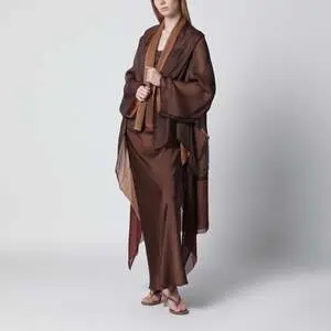 Alberta Ferretti Silk Organza Cape