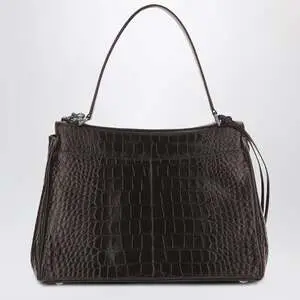 Balenciaga Rodeo Mini Handbag In Crocodile-embossed Leather