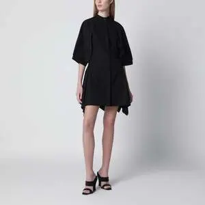 Women's Black Cotton Poplin