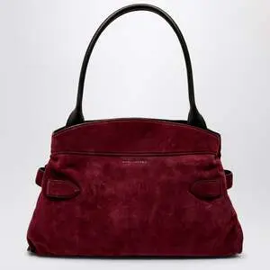 Marc Jacobs Dakota Satchel Bag In Suede - Purple