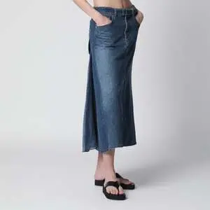 Sacai Denim Pencil Midi Skirt