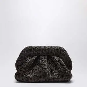 THEMOIRE Gathered Vegan Leather Clutch