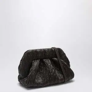 THEMOIRE Gathered Vegan Leather Clutch