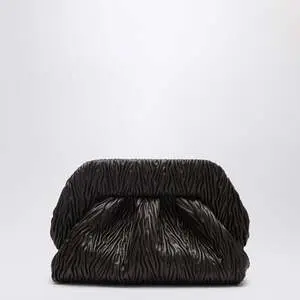 THEMOIRE Gathered Vegan Leather Clutch
