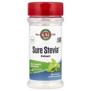 KAL SUPPLEMENTS Sure Stevia Extract 100 Grams - One-color