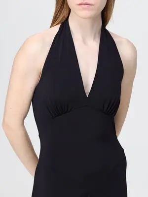 Michael Kors Halterneck V-neck Midi Dress